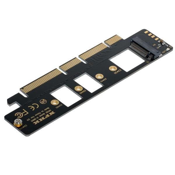 NFHK NGFF M.2 M-Key NVME AHCI SSD - PCI-E 3.0 16x 4X アダプター 110mm 80mm SSD用商品コード：49069120146型番：NF-SA-021カラー：ブラック PCI-E - ...