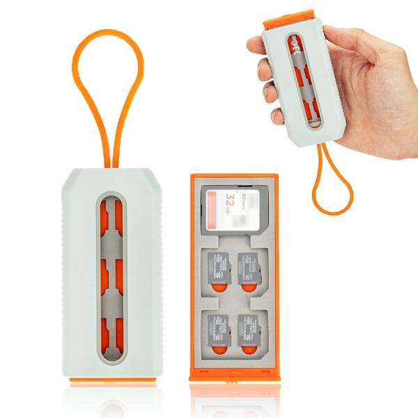 JJC 引き出し SD &amp; Micro SD カードケース 6 枚 SD/SDHC/SDXCカード + 12 枚 MSD/Micro SD/TF カード収納可能 軽量 コンパクト 持ち運びが簡単商品コード：49069121598型番...