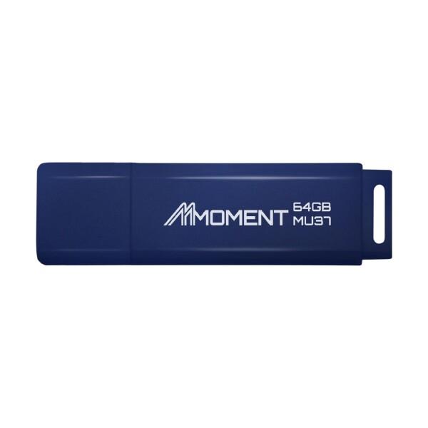 MMOMENT MU37 64GB USBメモリ USB3.0商品コード：49069122953サイズ：64GBカラー：ブルー高速な転送速度を実現するUSB3.0便利なストラップホール付き持ち運びに便利な大容量:64GB幅広いパソコンに対応...