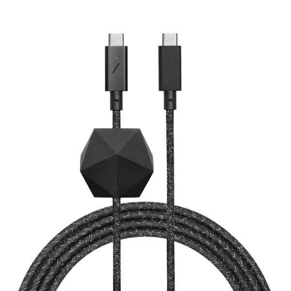 Native Union Type-C Desk Cable ? USB-C to USB-C 2.4m 超強力滑り止め充電ケーブル アンカーウェイト付き ? iPhone Air、17、17e、MacBooks M5、Surface Go...