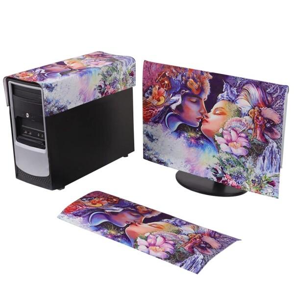 HIGHAWK モニターカバー セット ディスプレイカバーPCカバー キーボードカバー 防塵 保護 ホコリ 傷 日光 防止 液タブ 可愛い 花 20-22インチ商品コード：49069124727型番：GB3サイズ：20-22インチカラー：花...