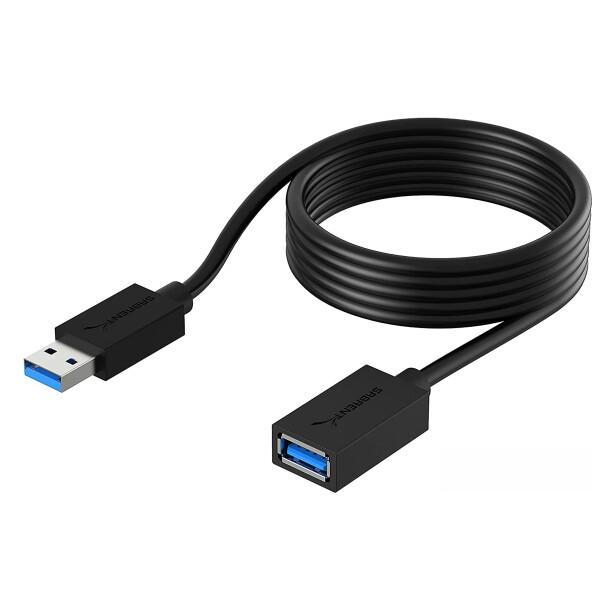 【発売日：2020年01月01日】SABRENT USB延長 1.8m USB延長ケーブル3.2 Gen 1 (USB Type-Aオス-メス）SuperSpeed 5Gbps/ PS5・PS4、タブレット、ゲーミングPC、PC、ミニPC、...