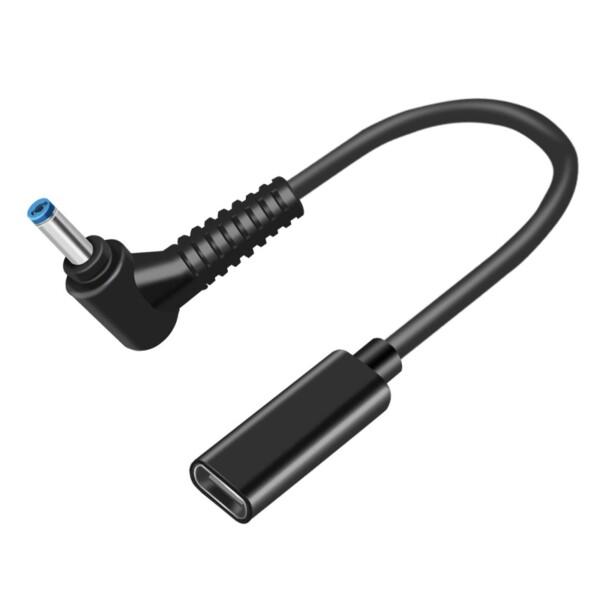 fine-R タイプC USB-C 入力 DC 5.5×1.7mm 変換 主に acer Lenovo用 東芝 ASUSなどの ノートパソコン AC PD 充電 TYPE-C 変換アダプター 充電 電源 ケーブル usbl字 （PL保険加入...