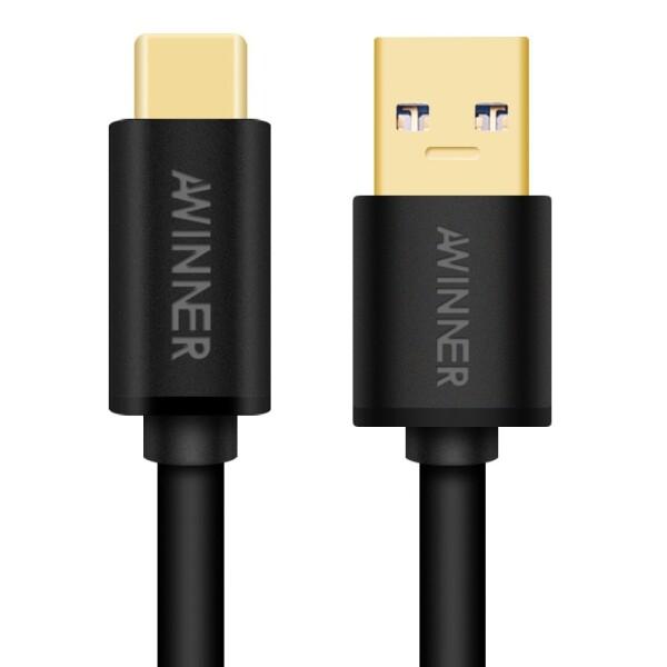 Awinner USB Type C ケーブル USB-A to USB-Cケーブル， USB C USB 3.0 ケーブル Type-C 機器対応 高耐久み 56Kレジスタ実装 高速データ転送 MacBook/Nexus 5X/Chrom...