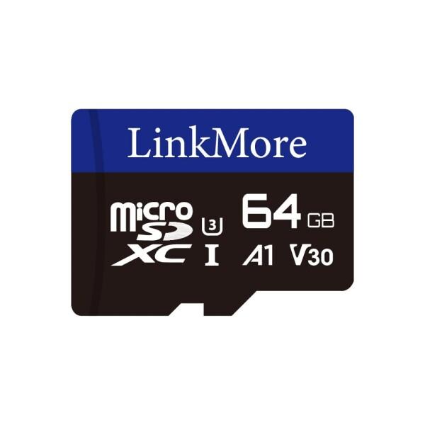 LinkMore 64GB マイクロSDカード Nintendo Switch対応/MicroSDXCカード / U3 / A1 / V30 / SDアダプター付 (最大読込95MB/s)商品コード：49069128320型番：Micro-...