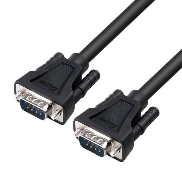 DTECH RS232C シリアルケーブル 2m ストレートケーブル オス-オス データ転送 DB9 Cable商品コード：49069129044型番：DT-9005Aサイズ：2mカラー：ブラックRS232Cシリアルデバイス間の接続距離を延...