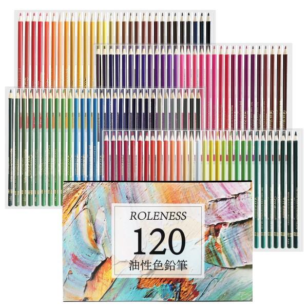 Roleness 色鉛筆 120色 油性 子供 大人 塗り絵 色鉛筆セット 初学者とプロソフト芯 収納ケース 鉛筆削り付き商品コード：49069129355カラー：油性色鉛筆120色?【おすすめ色鉛筆120色セット】120色油性鉛筆があるの...