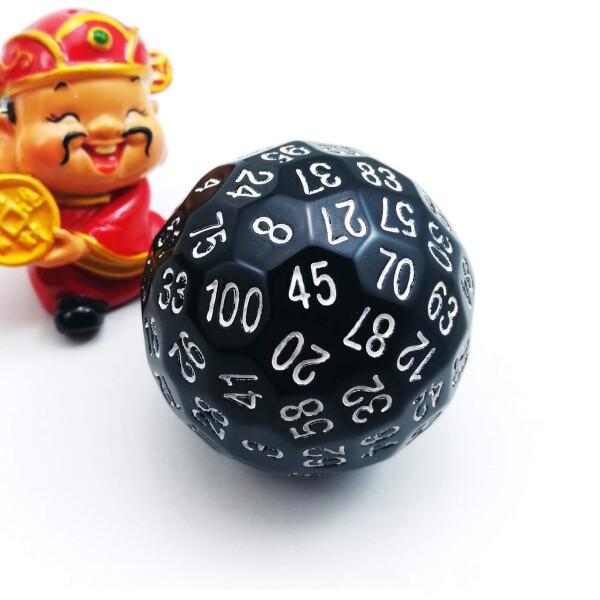 Bescon Polyhedral Dice 100 Sides Dice, D100 die, 100 Sided Cube, D100 Game Dice, 100-Sided Cube of Black Color商品コード：4906...