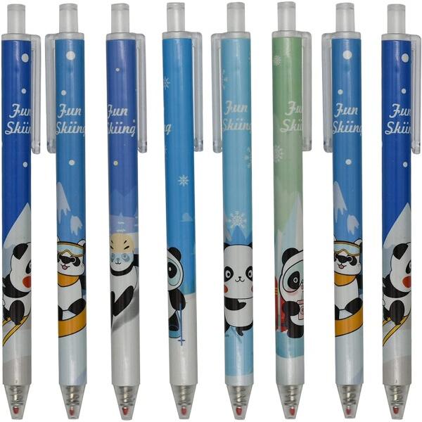 Maydahui かわいい 氷雪 動物 パンダ ノック式 ボールペン 12本セット 0.5mm 黒インク おしゃれ ジェルボールペン 可愛い 文房具 ギフト プレゼント 子供 学生商品コード：49069130760型番：J291カラー：ブラ...