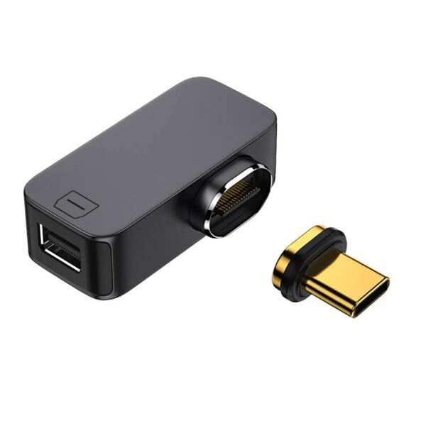 Xiwai Type USB-C Type C to Mini DP Displayport Monitor Converter Magnetic Angled Adapter 4K 2K 60hz for Phone＆Laptop商品コー...