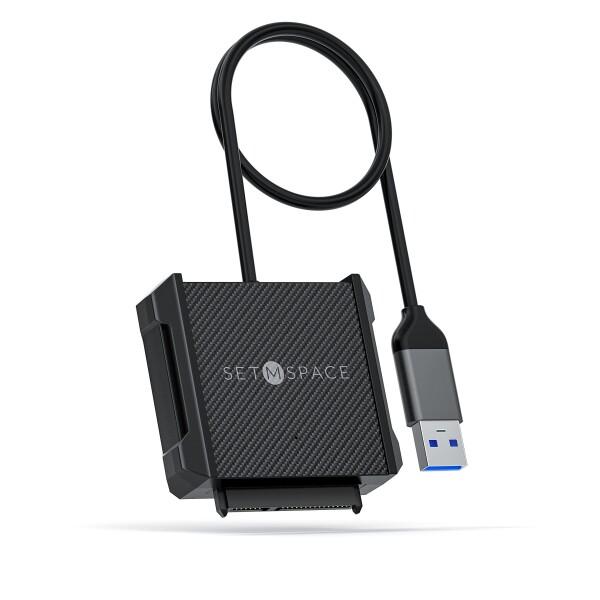 SETMSPACE usb 変換ケーブル usb-sata変換ケーブル 2.5インチHDD用 高速転送 UASP対応 SATAケーブル USB 3.0-A 5Gbps Windows/Mac OS/Linux に対応 2.5インチのシリコン...