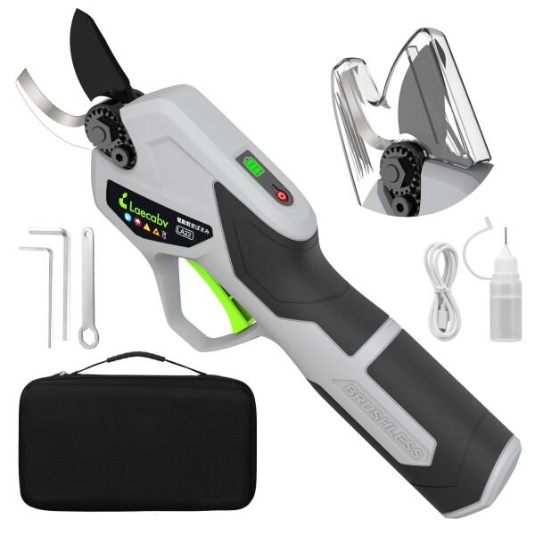 Laecabv 電動剪定バサミ 切断径22mm 充電式剪定ばさみ 園芸 庭木 果樹 農家 太枝切 電動剪定鋏は 園芸用具 超軽量で関節炎患者に適している (LA22)商品コード：49069133627型番：LA22カラー：グレー?【超軽量で...