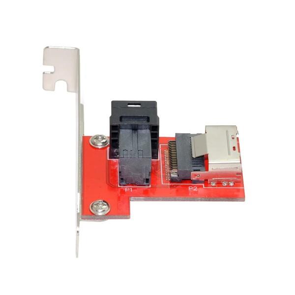 NFHK PCI-Express 4.0 Mini SASSFF-8087からSASHD SFF-8643 PCBAメスアダプタ（ブラケット付き）商品コード：49069135300型番：SF-040PCI-Express 4.0 Mini ...