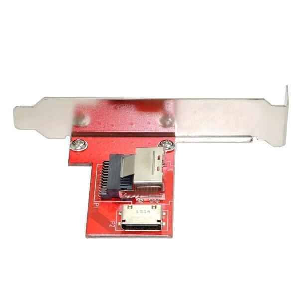 NFHK PCI-Express 4.0 Mini SASSFF-8087からOculinkSFF-8611 SFF-8612 PCBAメスアダプター（ブラケット付き）商品コード：49069135302型番：SF-041PCI-Expres...