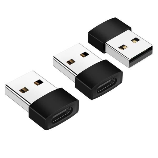 XIHAMA USB変換アダプタ USB Type C （メス） から USB 2.0 （オス） アダプター 高速データ転送 高速充電 変換コネクター USB C to USB A 小型 コンピューター、スマホ、タイプCイヤホン、充電器など...