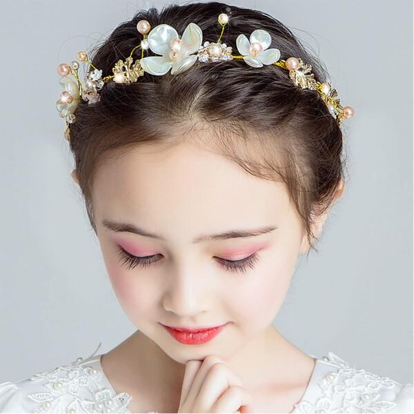 髪飾り ヘアアクセサリー カチューシャ ヘッドドレス ヘアバンド 子供 パール 花冠 花かんむり キッズ ウェディング 発表会 入学式 卒業式 結婚式 パーティー (エアリーパール)商品コード：49069136755型番：ETFJ-0142...