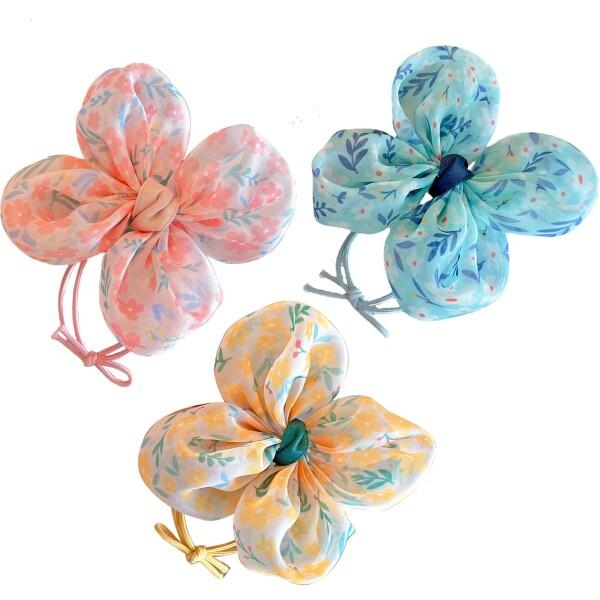 Oujyo ヘアゴムこども 大人 髪ゴム親子 春夏 ヘアゴムオシャレお団子 ヘアアクセサリーキッズオシャレ 3本セット リボン レースドット ヘアアクセサリー結婚式 キッズ 七五三髪飾り 成人式 誕生日ギフト 発表会ヘア飾り…商品コード：4...