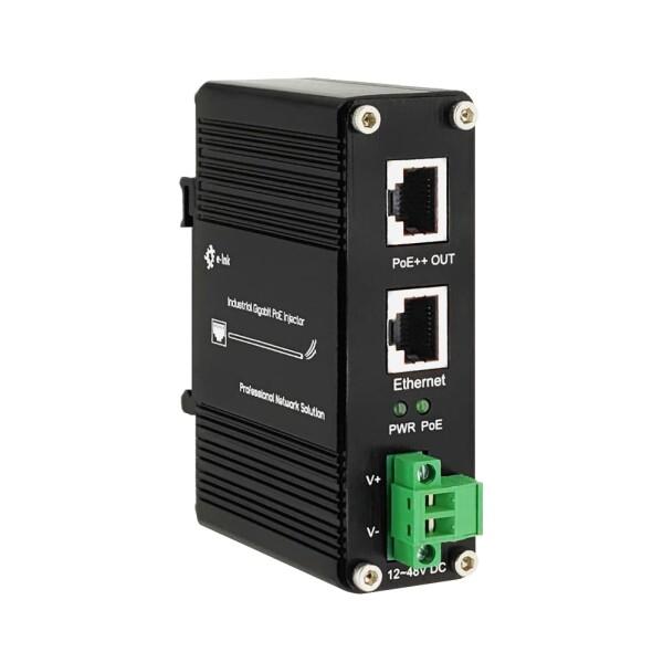 Steloproad産業用ギガビットPoE++インジェクター48V DC PoE ++ 95W 最大100メートル出力DINレールマウント硬化ハイパワーPoEアダプター-40°C〜80°CIP40商品コード：49069140319型番：95...