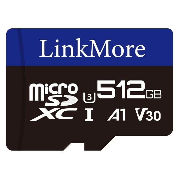 LinkMore 512GB マイクロSDカード Nintendo Switch対応/MicroSDXCカード / U3 / A1 / V30 / SDアダプター付 (最大読込95MB/s)商品コード：49069141529型番：Micro...