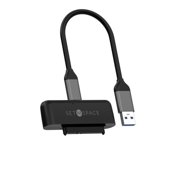 SETMSPACE SATA USB3.0変換ケーブル 2.5インチハードディスクドライブHDD SSD SATA USB 変換ケーブル5Gbps 高速 2.5 インチ シリコン保護カバー付属-0.3M商品コード：49069142207型番...