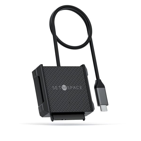 SETMSPACE SATA USBC 3.0変換ケーブル 2.5インチハードディスクドライブHDD SSD SATA USB TYPC C変換ケーブル5Gbps PC、Macbook、その他多くのデバイスに使用 2.5 インチ シリコン保...