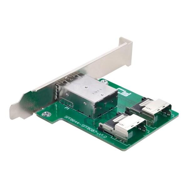 CY Mini SAS HD SFF-8644 - 内蔵ミニSAS SFF-8087 PCBAメスアダプター デュアルポート ロープロファイルブラケット付き商品コード：49069142316型番：HX-SF-019-HXサイズ：3.94 x...
