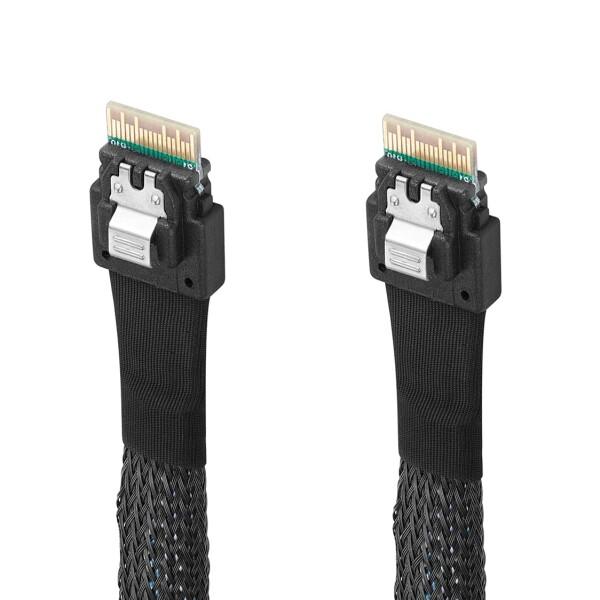 Twozoh SAS SFF-8654 to SFF-8654ケーブル SAS SFF-8654ケーブル 38ピンサーバーHDDデータ転送ケーブル サーバー/データストレージ/ワークステーション用 1M 適格請求書発行可商品コード：4906...