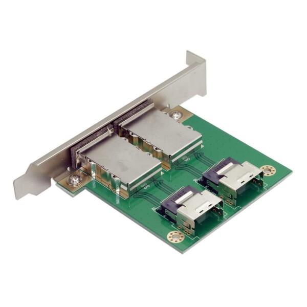 CY Mini SAS SFF-8088 - SAS 36ピン SFF-8087 PCBA メスアダプター デュアルポート PCIブラケット付き商品コード：49069142333型番：HX-SF-035-HXカラー：Green Adapte...