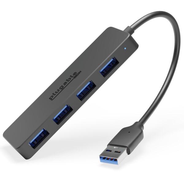 Plugable USB 3.0 ハブ 4 ポート Windows PC Surface Pro Chromebook Linux Android で使用可能, 充電には非対応商品コード：49069142592型番：USB3-HUB4Aカラ...
