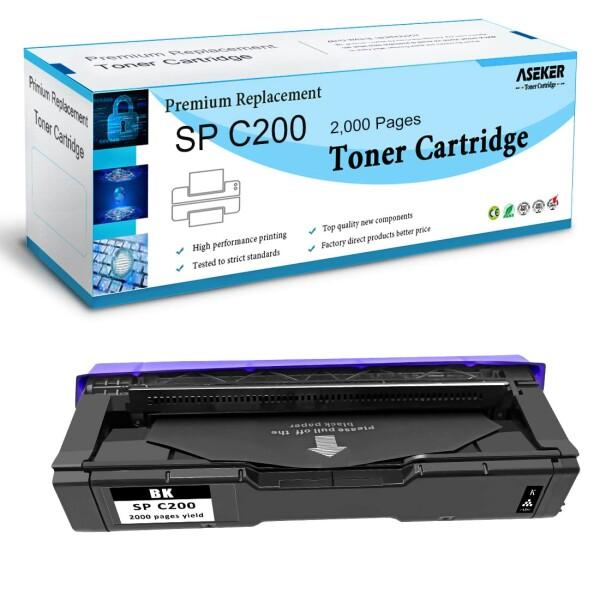 Aseker互換SP C200 C250 C260トナーカートリッジ 600568 (黒)大容量1本約2000ページ 対応機種Ricoh Ipsio SP C200 C250L C250SFL C260L C260SFLプリンター用商品コー...