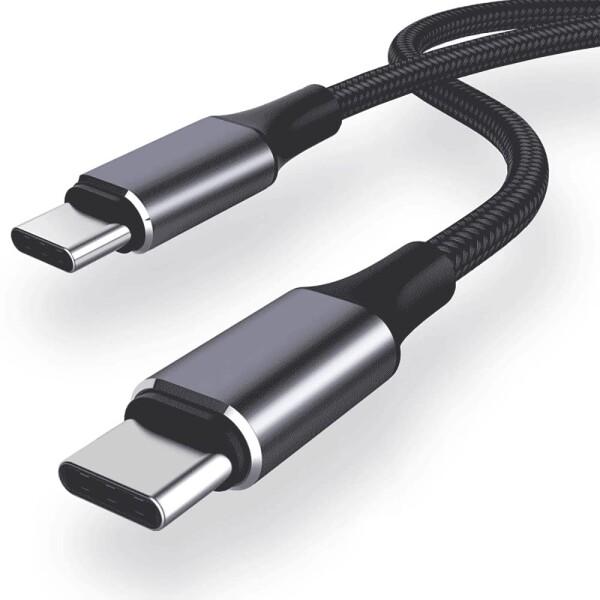 USB Type C ケーブル 100W/5A PD対応 QC 4.0急速充電 高速データ転送 高耐久ナイロン編み Type c to Type c タイプC 充電ケーブル MacBook Pro、iPad Pro/Air、iPad min...