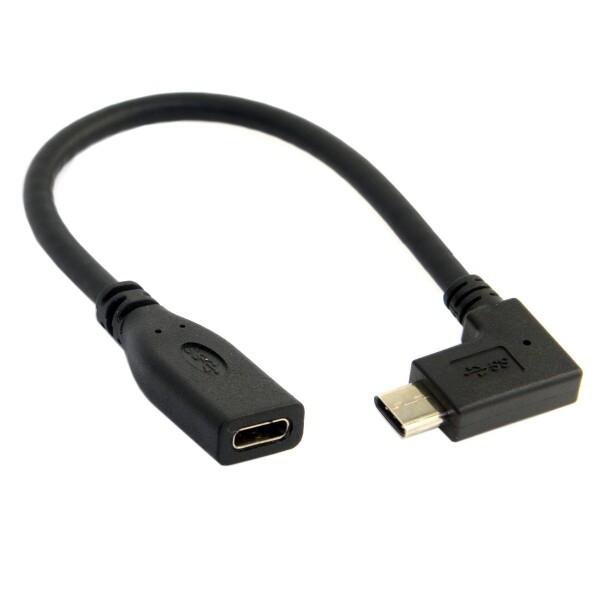 CHENYANG USB - C USB 3.1タイプCオスtoメス90度右の角度付き延長データケーブルMacbookタブレット20 cm…商品コード：49069151014型番：43235-59068サイズ：0.2Mカラー：ブラックこのU...