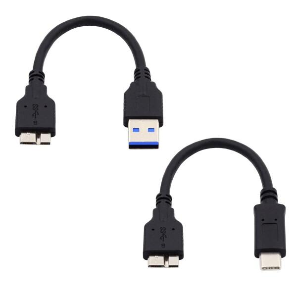 xiwai USB 3.1 USB-C Type-C - Micro 3.0 USB 3.0 Type-A オス - Micro 3.0 B オス ディスク SSD データケーブル 15cm 2個セット商品コード：49069151401型番...