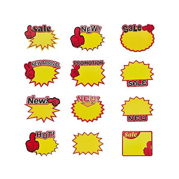 nbeads 約60枚セット 12種 値札 POP用紙 ポップ用紙 店舗用 強調POP プライスカード 業務用 赤枠商品コード：49069153580型番：DIY-NB0002-93-JP6カラー：レッド12種&amp;60枚セット:それぞ...