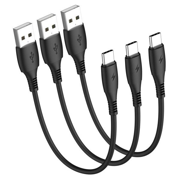 HOTNOW 3本 USB A to USB C ケーブル 短め タイプC 充電線 急速充電・データ転送対応 30センチ 絡まない 持ち運びに便利商品コード：49069158306型番：CB16_30CMサイズ：30cmカラー：黒[USB ...