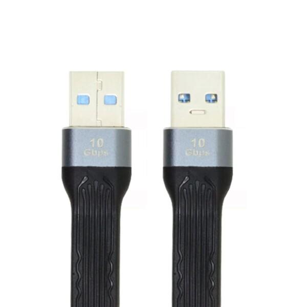 Xiwai 10GbpsUSB3.1タイプAオスからUSB3.0タイプAオス延長フラットスリムFPCデータケーブル13cmラップトップおよびデスクトップ用商品コード：49069158571型番：U3-001-0-13M10GbpsUSB3....