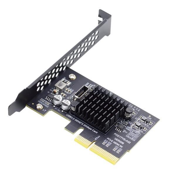 NFHK USB 3.2 Gen2 Type-E 20Gbps フロントパネルソケット - PCI-E 4X Expressカードアダプター デスクトップマザーボード用商品コード：49069162225型番：NF-UC-104-EFコンパク...