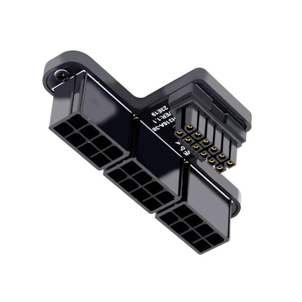 NFHK 12VHPWR ATX3.0 PCI-E 5.0 パワーモジュラーからスリーATX 8Pアダプター 4080 5090TI 16ピン 12+4P グラフィックスカード ダウンアングル 90度商品コード：49069162232型番：...