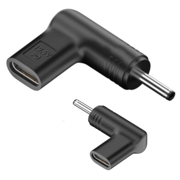 fine-R USB-C 入力 DC 3.5×1.35mm 出力 ノートパソコン用 変換アダプター PD充電対応 高速充電プラグ 19.5V 5A 汎用 タイプC 電源変換 USB-Cアダプタ（PL保険加入品） (02-35135)商品コー...