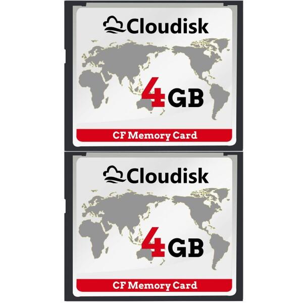 Cloudisk 2Pack Compact Flash Card (4GB)商品コード：49069164774型番：CF*2カラー：4GB