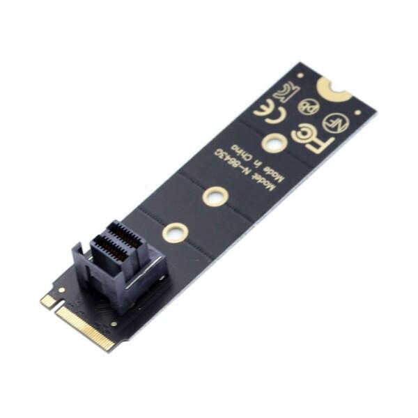 chenyang PCIe 4.0 M.2 NGFF to SFF-8643 アダプター 2230/2242/2260/2280MM U.2 SFF-8639 NVME PCIe SSD マザーボード 内部拡張 垂直タイプ商品コード：490...