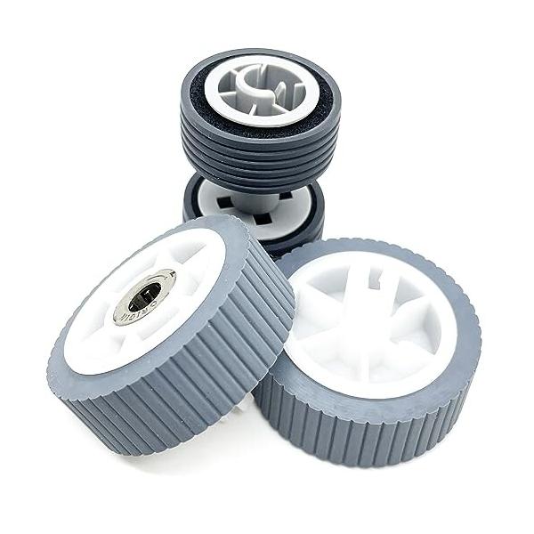 ROUKI 交換ローラーキット 給紙ピックローラー ブレーキローラー ピックアップローラー 紙送りローラー Compatible with Fujitsu 富士通と互換性がある ix500 ix1500 ix1400 ix1600 スキャナ...