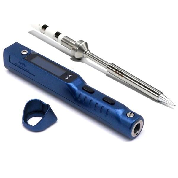 TOOLSAVING はんだごて 温度制御ハンダゴテ 昇級版 急速加熱 50-400[度]まで温度調節可能 TS101 PD 90W DC 65W電子作業 家電修理 電気DIY用 携帯便利 B2こて先 ブルー商品コード：4906916862...