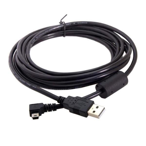 chenyang ミニUSBケーブル USB 2.0オスからミニUSB 5ピンオス 90度左角度充電 データ転送延長ケーブル 3M商品コード：49069172512型番：U2-057サイズ：3Mカラー：左向き。1) Mini USB-B 5...