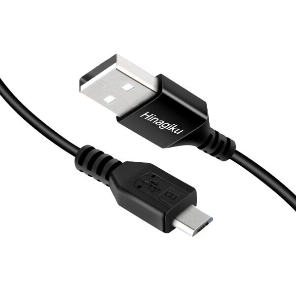 Hinagiku USB-A to Micro USB ケーブル、転送速度 (480Mbps)、高速充電、2.4A電流、高寿命、耐久素材、高い互換性 (Apple/Samsung/Google/Sony/Asus/Xiaomi/Hwawei...