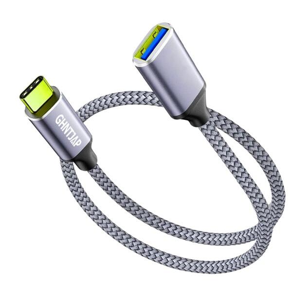 GHNTJAP USB C 変換アダプタ OTGケーブル Type-C 0.5M タイプC to USB 3.0(メス) 5Gbps高速転送 MacBook Pro/Air 2022/2021 、Galaxyなど対応 50CM商品コード：4...