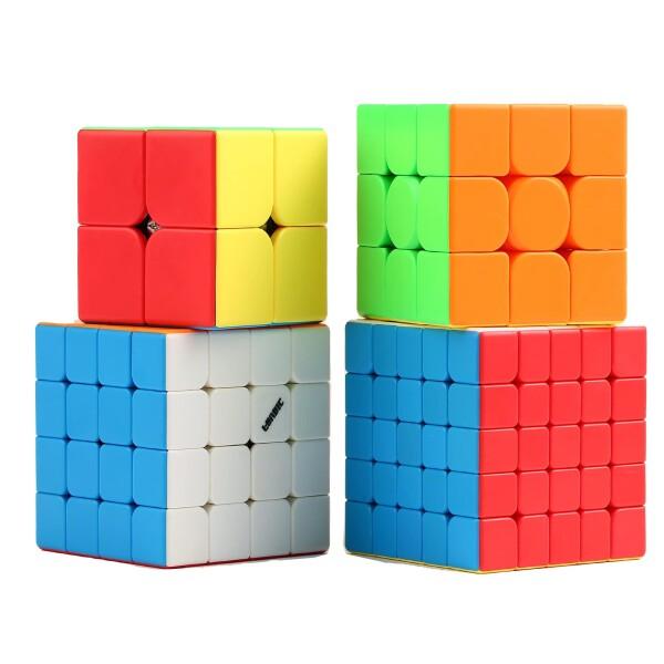 マジックキューブ 7x7、6x6、5x5、4x4、3x3、2x2 魔方 脳トレパズル かわいい 回転スムーズ 安定感 知育玩具 Magic Cube 立体パズル 知育玩具 子供 老人 EDC おもちゃ (4個ギフト版)商品コード：49069...