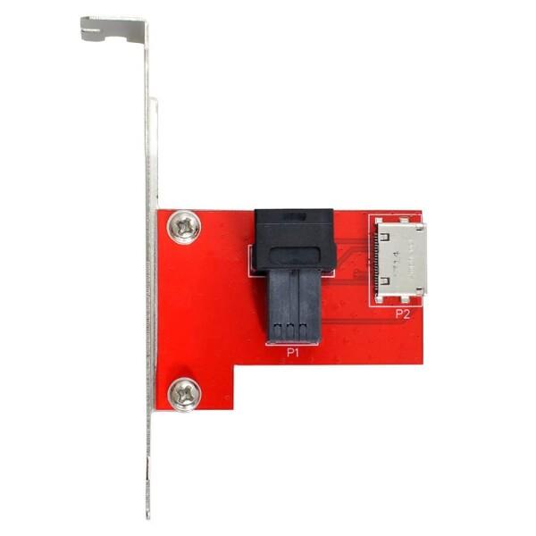 Xiwai PCI-Express 4.0 Mini SAS HD SFF-8643 → Oculink SFF-8611 SFF-8612 PCBA メスアダプター ブラケット付き商品コード：49069178314型番：SF-042カラー...