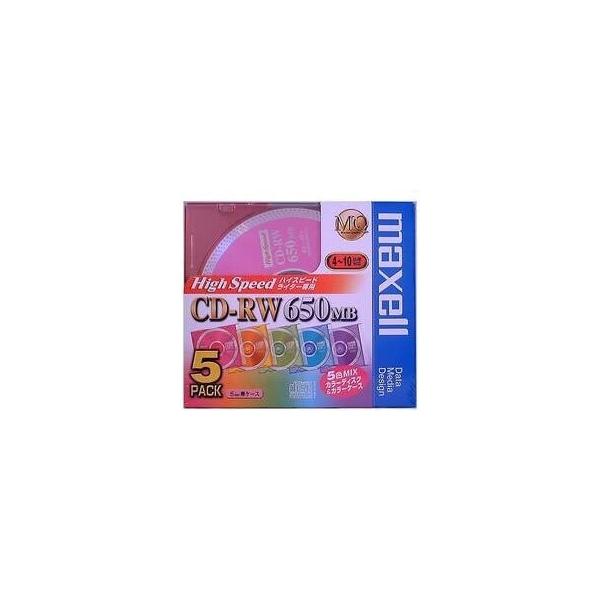 maxell CDRW650MB ハイスピードMIX5枚 (CDRWH74MIX1P5S)商品コード：49069178411型番：CDRWH74MIX1P5S規格:CD-RW入数:5種類:PC用 / 10倍速盤面印刷:不可