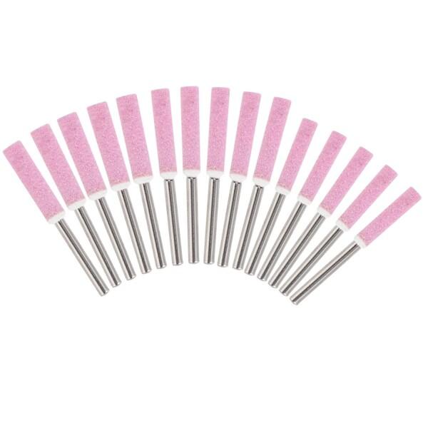 KIMLONTON 軸付き砥石セット 研磨バー 研磨工具セット 円筒形 3mmシャンク4.0mm 4.8mm 5.5mm リューター 砥石 5本入りセット チェーンソー研削ヘッド ミニルーター・リューター・ルーター・研磨機 対応商品コード：...